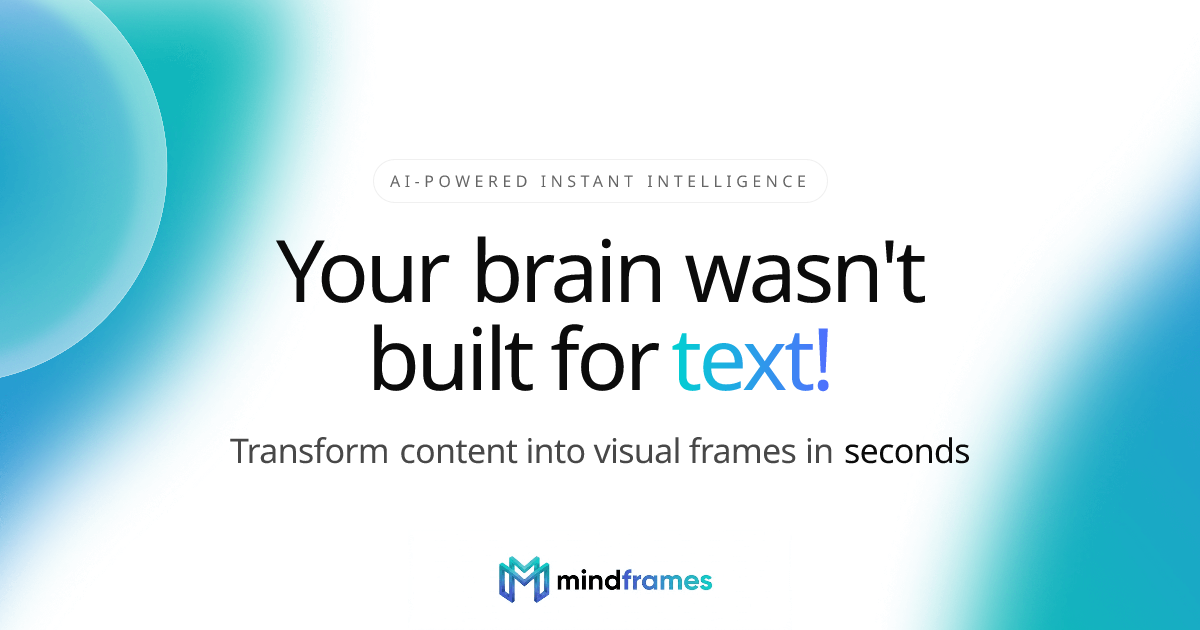 MindFrames - Transform Content into Visual Frames with AI